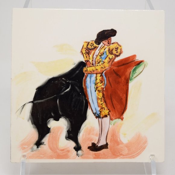 RAKO | Wall Decor | Rako Ceramic Tile Bullfighter Matador Wall Decor 6 ...